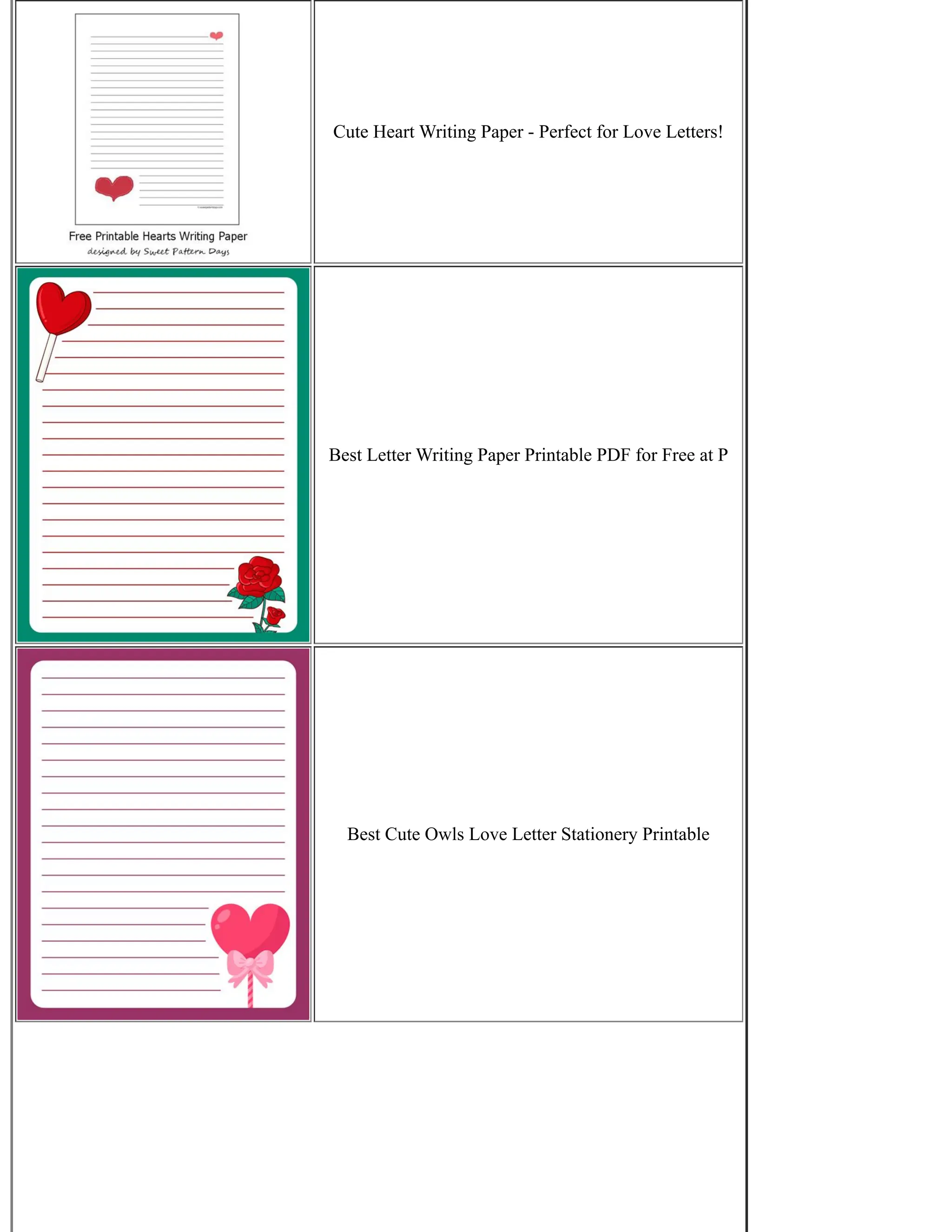 Love Writing Paper | PDF