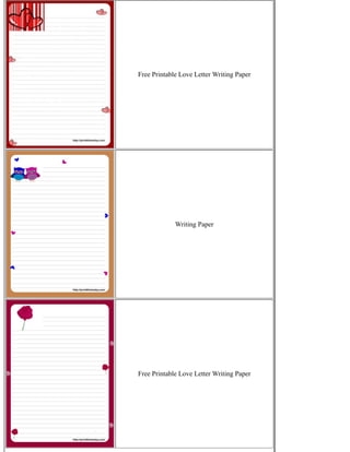 Love Writing Paper | PDF