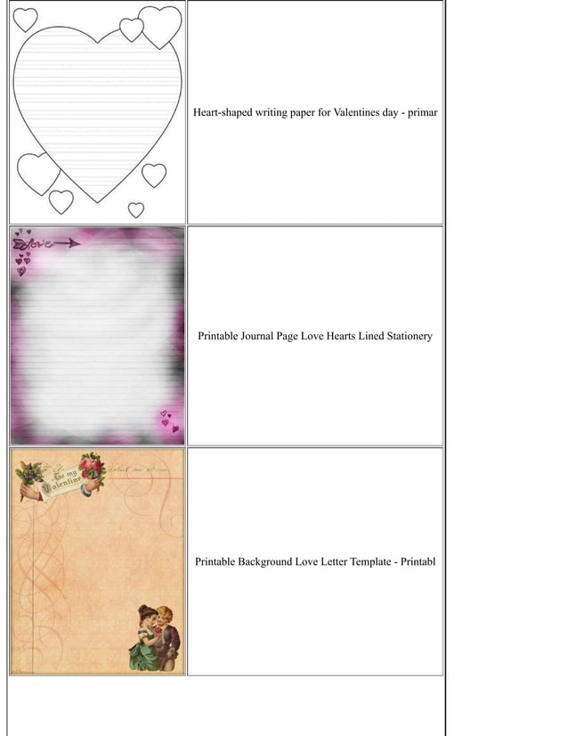 Love Writing Paper | PDF | Free download