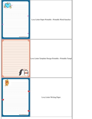 Love Writing Paper | PDF