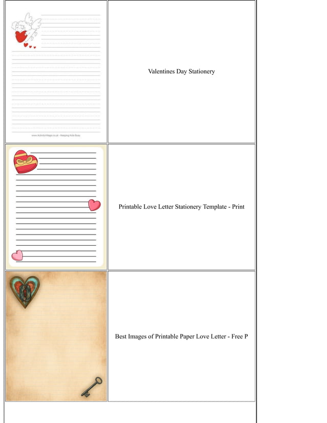 Love Writing Paper | PDF | Free download