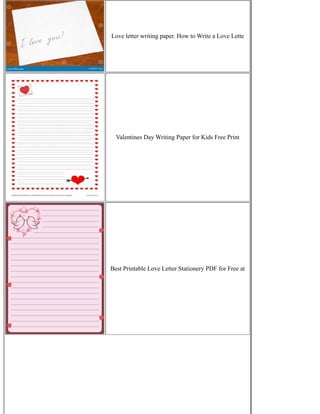 Love Writing Paper | PDF