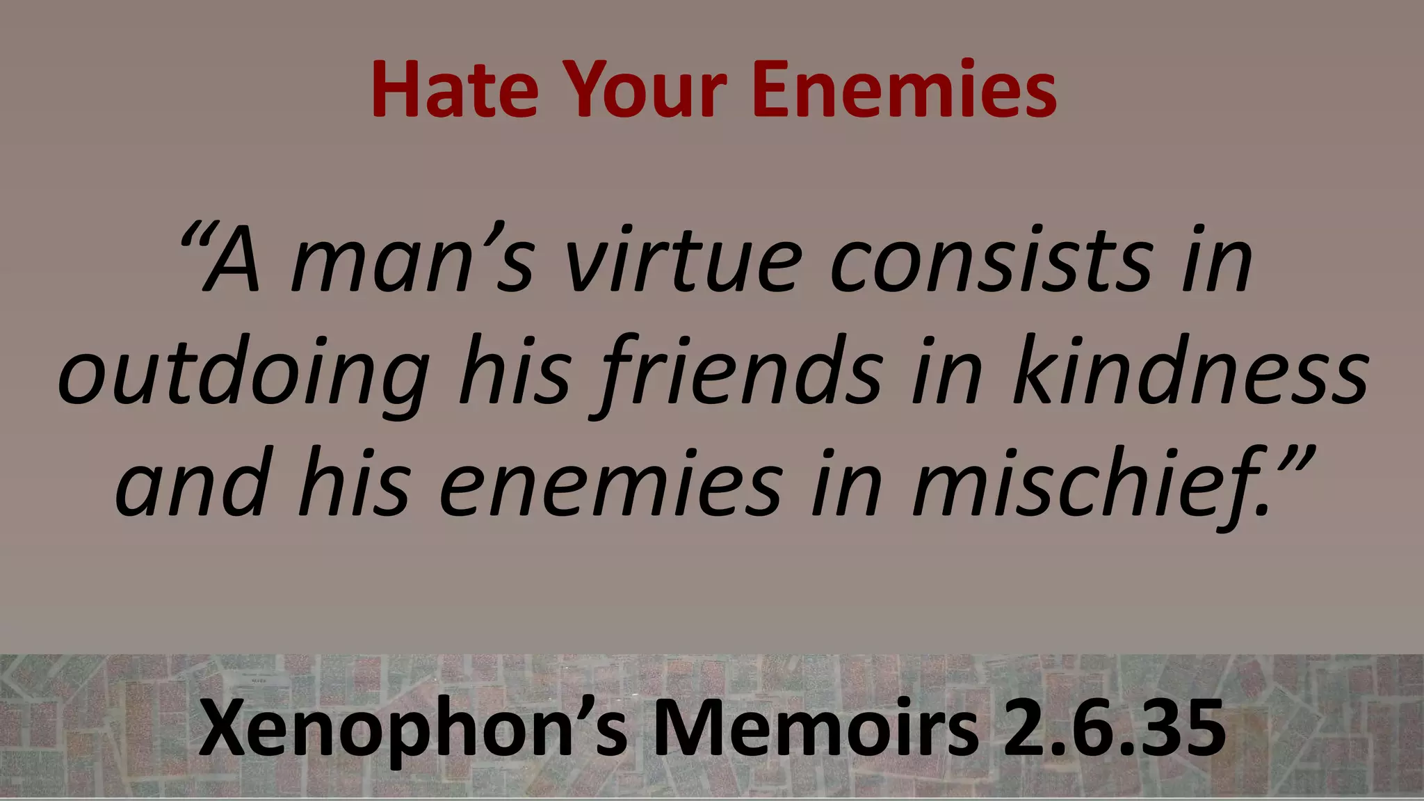 Jesus Said_Red Letter Summer_Love your Enemies | PPTX