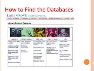 Love your library databases animals | PPT