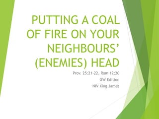 Love Your Neighbour By Bishop Essien Ekong | PPTX