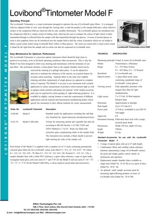 Lovibond Model F | PDF
