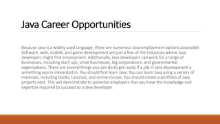 What is JAVA ? What is Java Programming used for ? | PPTX | Programming ...