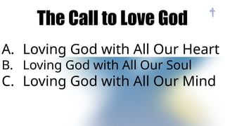 LOVING GOD WHOLEHEARTEDLY. edukasyon sa pagpapakatao pptx | PPTX
