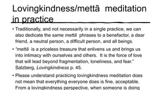 Lovingkindness meditation | PPTX