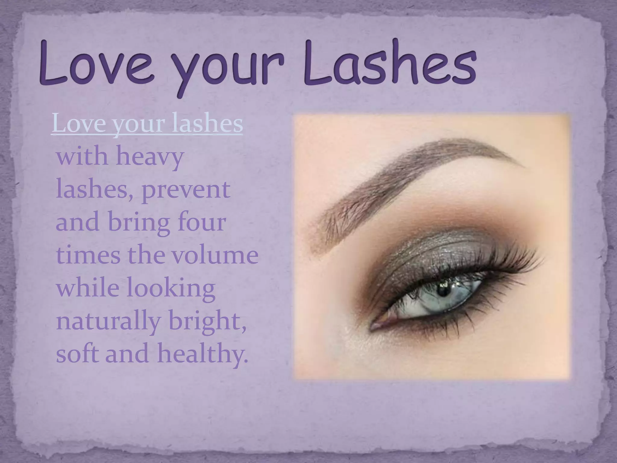 Love your Lashes | PPTX