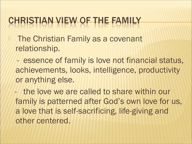 Loving Our Christian Family | PPT | Christianity | Religion & Spirituality