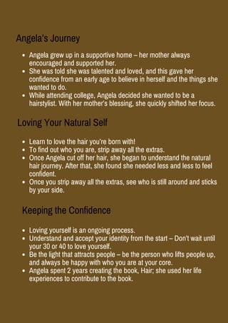 Loving Your Natural Self With Angela Styles | PDF