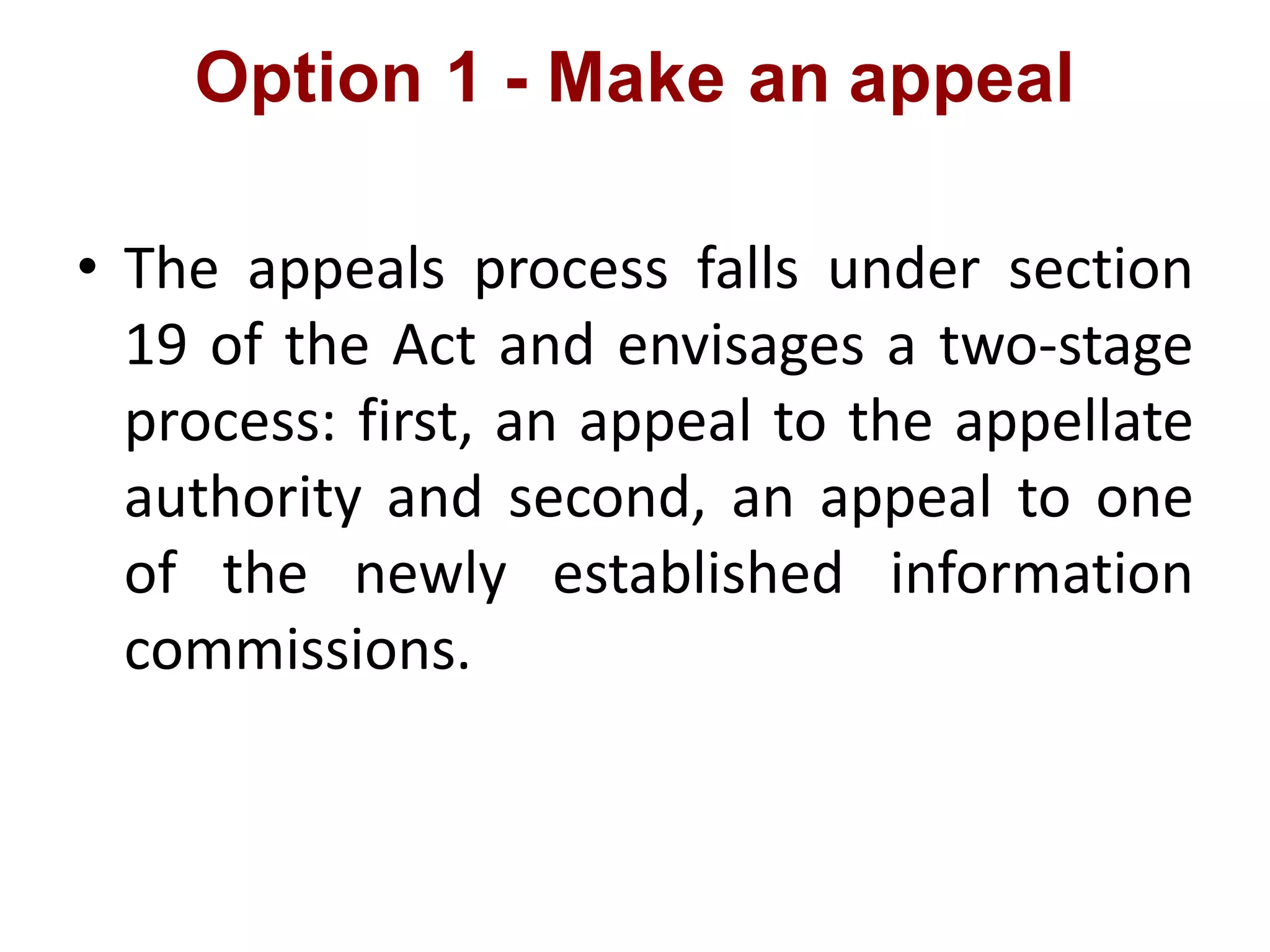 The Right To Information Act (RTI), 2005 | PPTX