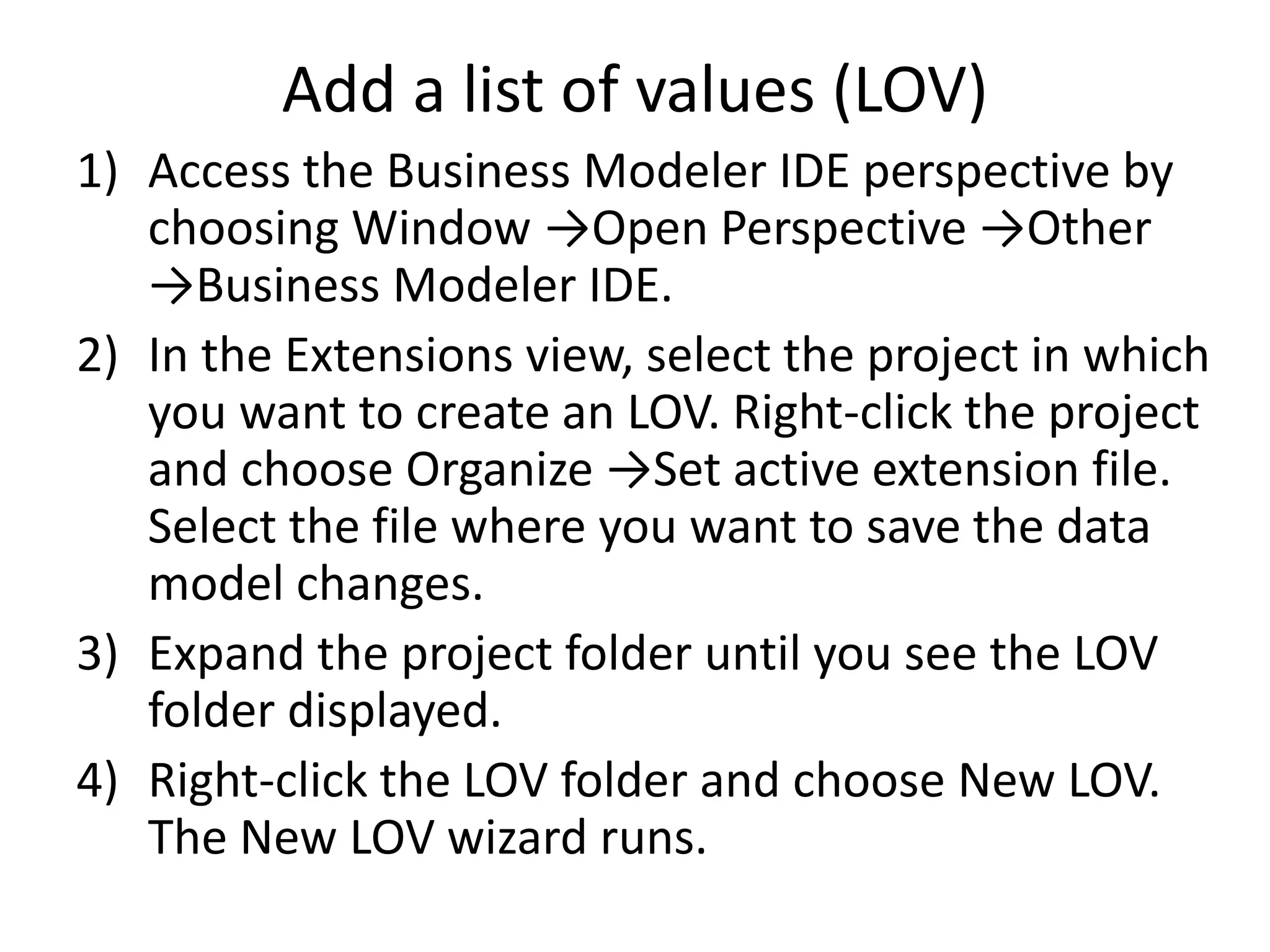 List of values Best Practices | PDF