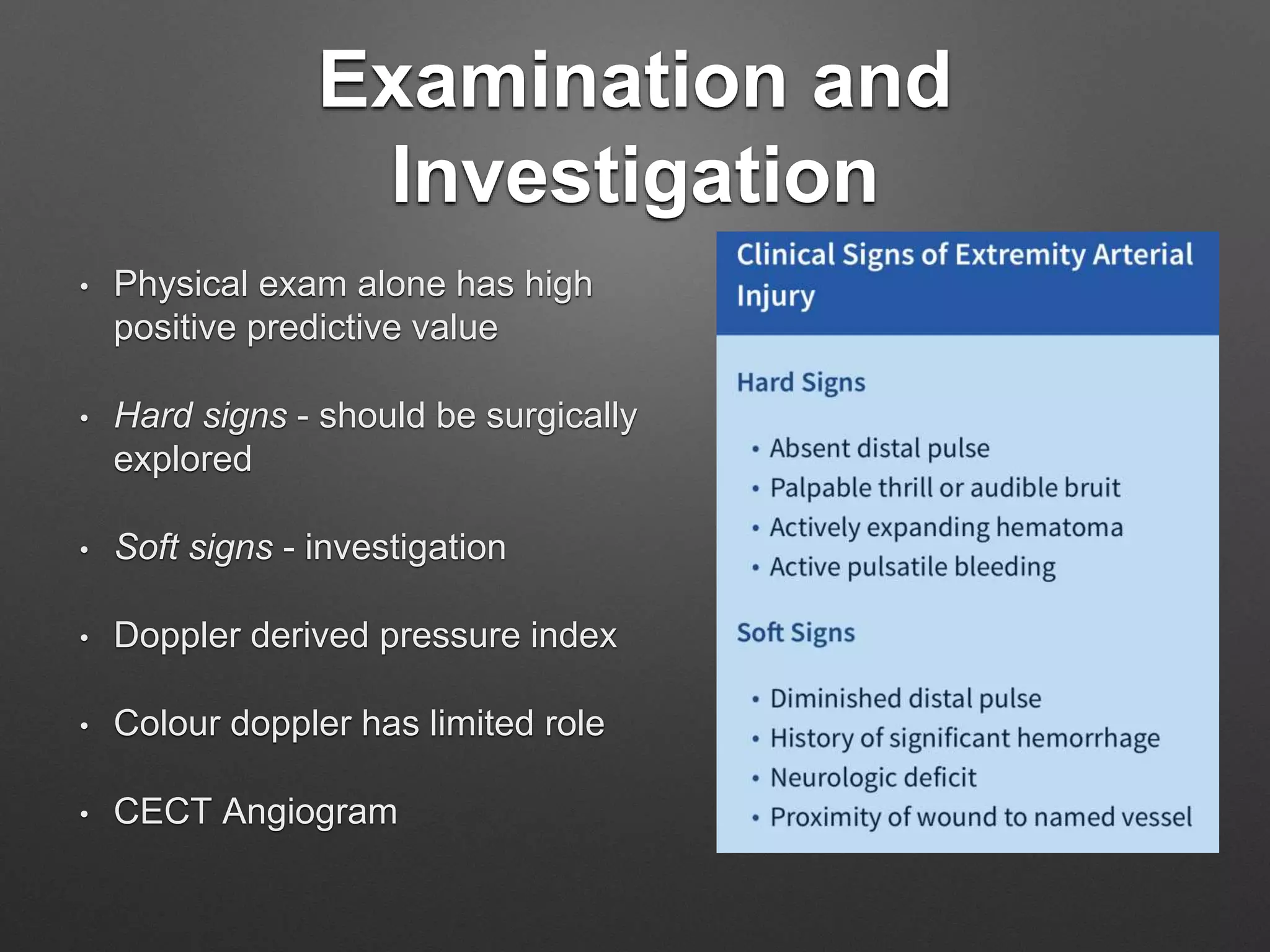 Lower Limb Vascular Trauma - Brief | PPTX