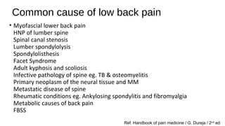 History of Low back-pain | PPT