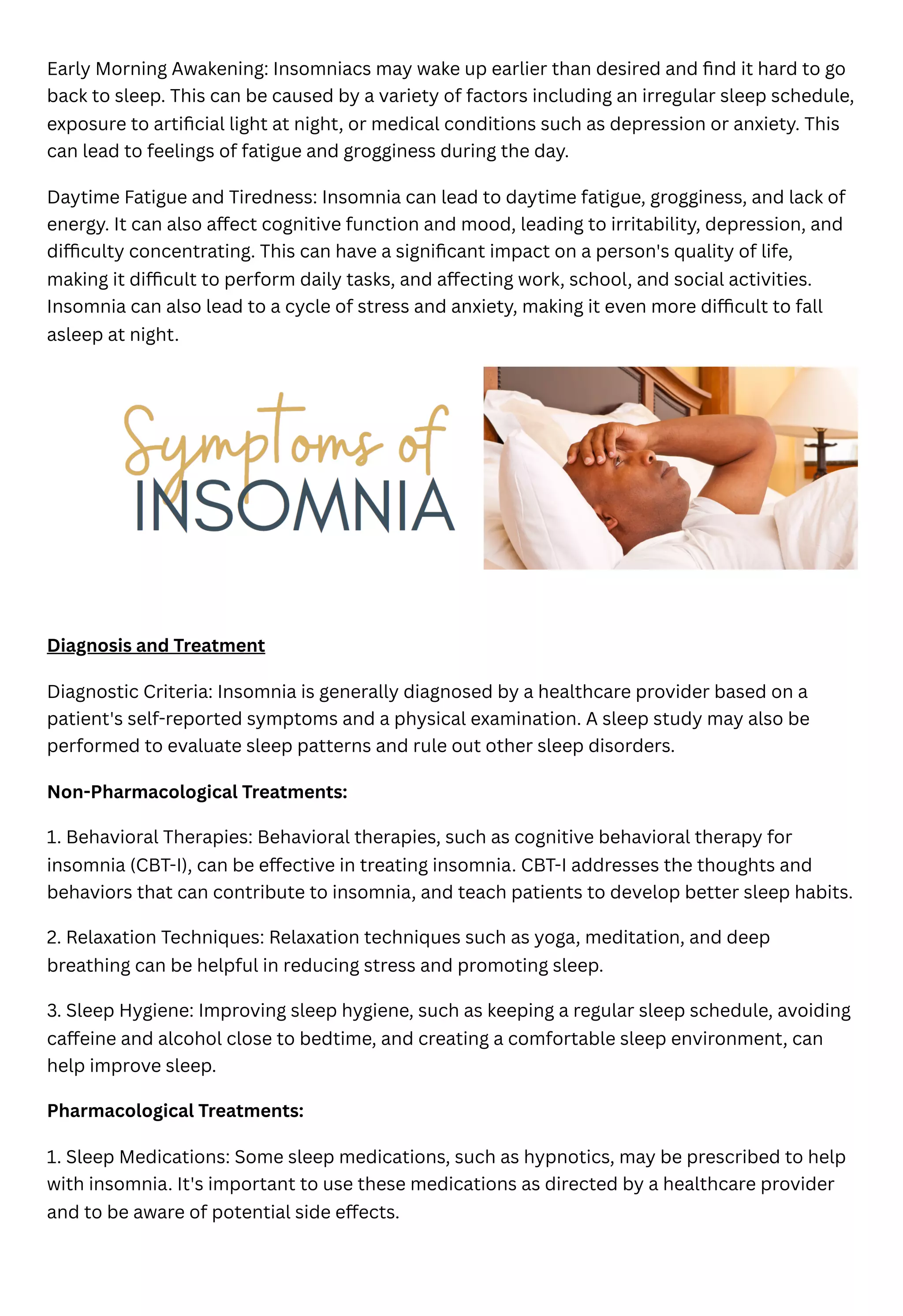 Understanding and Overcoming Insomnia: A Guide to Better Sleep | PDF
