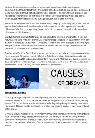 Understanding and Overcoming Insomnia: A Guide to Better Sleep | PDF