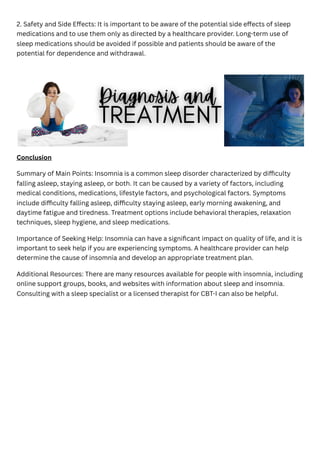 Understanding and Overcoming Insomnia: A Guide to Better Sleep | PDF