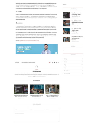 Top 12 Best Low-Code Development Platforms In 2023 | PDF