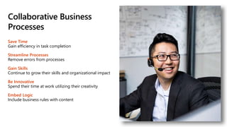 Microsoft Low Code / No Code Business Process Automation | PPTX