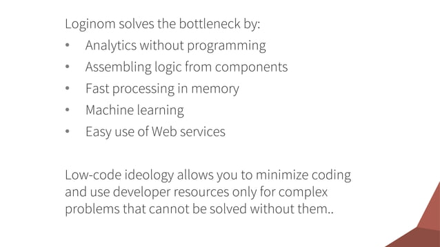 Low code analytics - from data preparation to visualisation | PPT