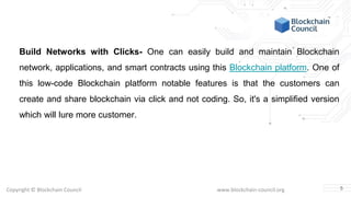 Low code blockchain platform for crm by salesforce | PPT