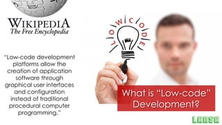 Low code development - LANSA 2018-March | PDF
