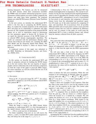 Low complexity features for jpeg steganalysis using undecimated dct | PDF
