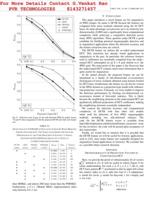 Low complexity features for jpeg steganalysis using undecimated dct | PDF