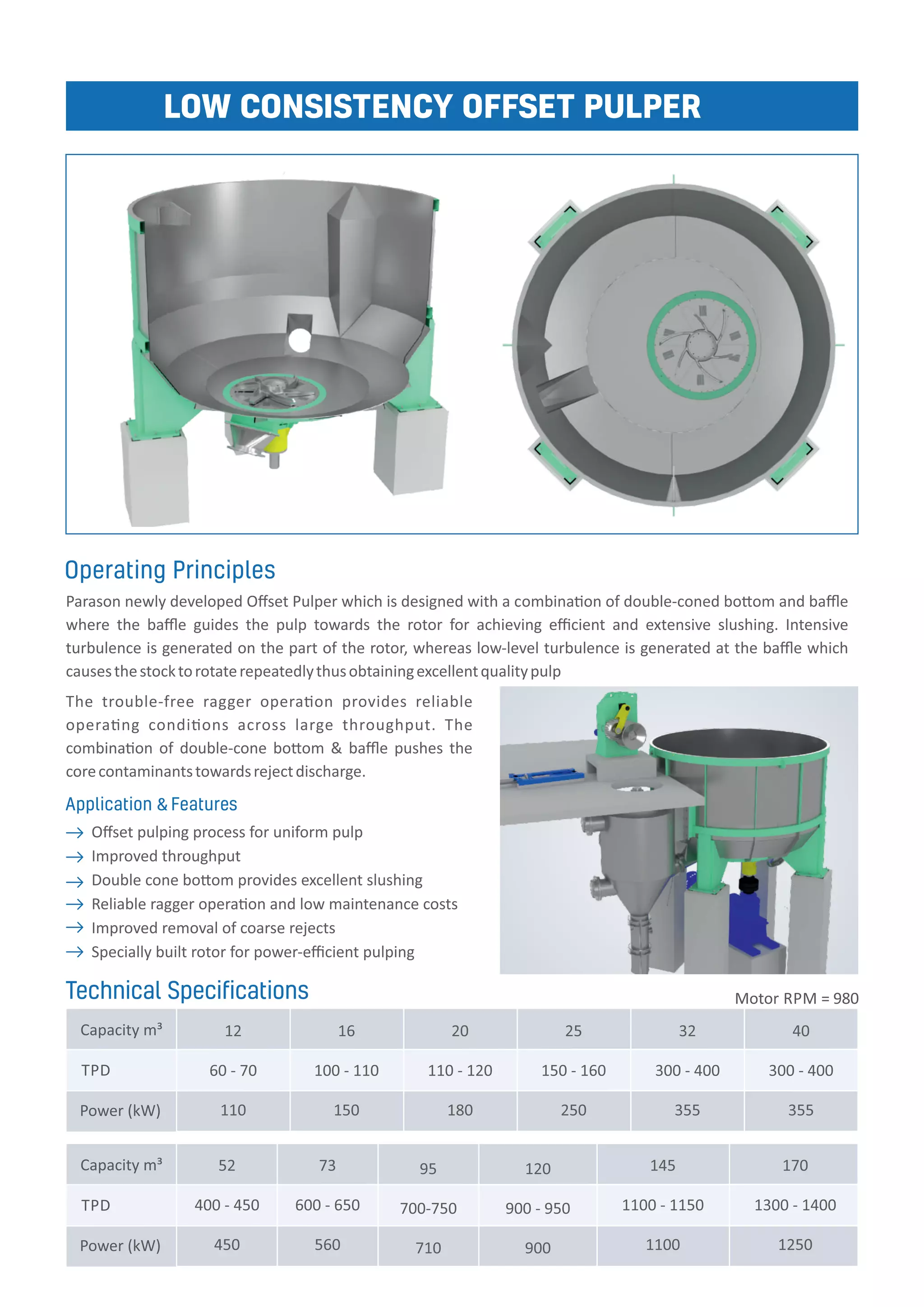 Low Consistency Offset Pulping Loop - Paper & Pulp Machinery | PDF