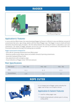 Low Consistency Offset Pulping Loop - Paper & Pulp Machinery | PDF