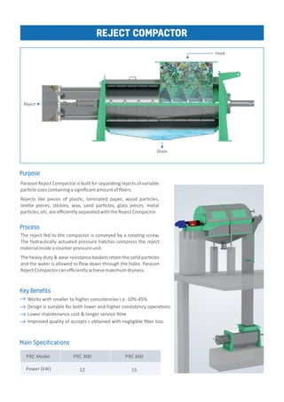 Low Consistency Offset Pulping Loop - Paper & Pulp Machinery | PDF