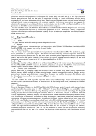 Low cost construction through the use of pulverized bone foamed aerated ...