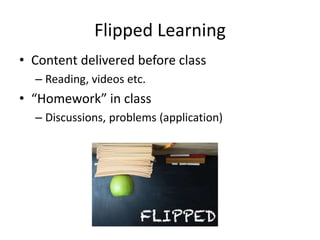 Low cost methods for flipping your classroom. | PPTX