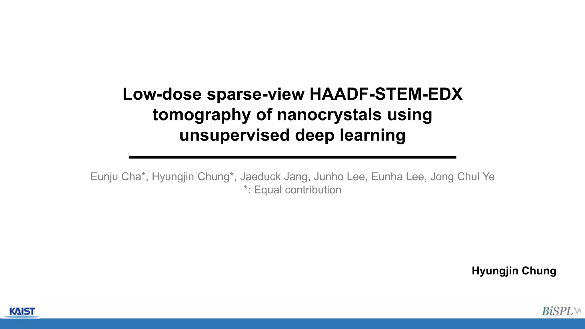 Low-dose sparse-view HAADF-STEM-EDX tomography of nanocrystals using unsupervised deep learning.pptx