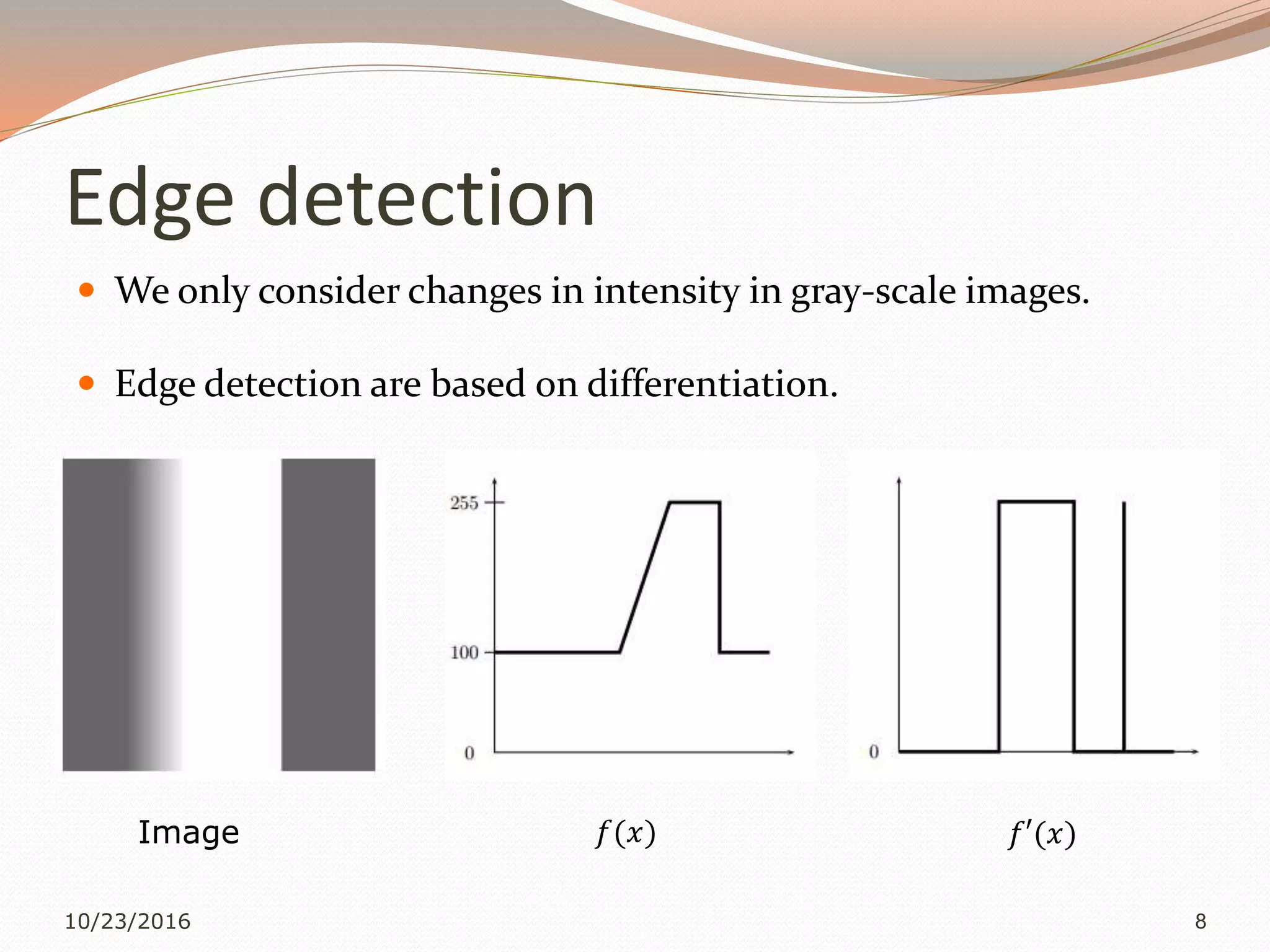 Low level feature extraction - chapter 4 | PPT