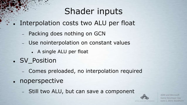 Low-level Shader Optimization for Next-Gen and DX11 by Emil Persson | PPTX | Graphics Software ...