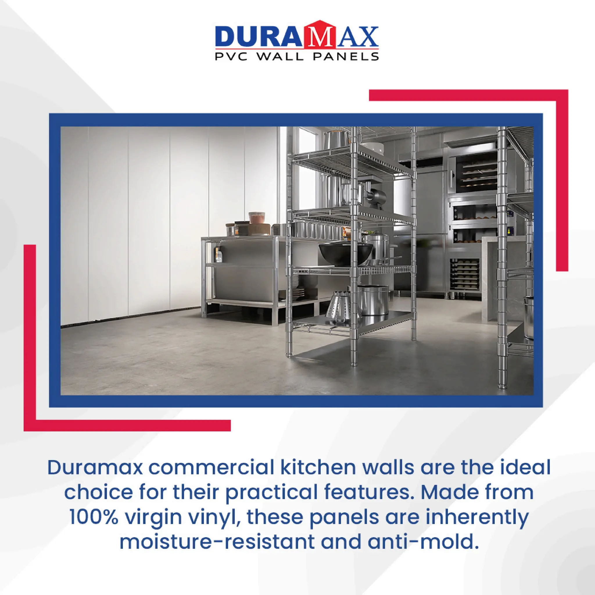 Low-maintenance PVC wall panels for commercial kitchen wall covering | PDF