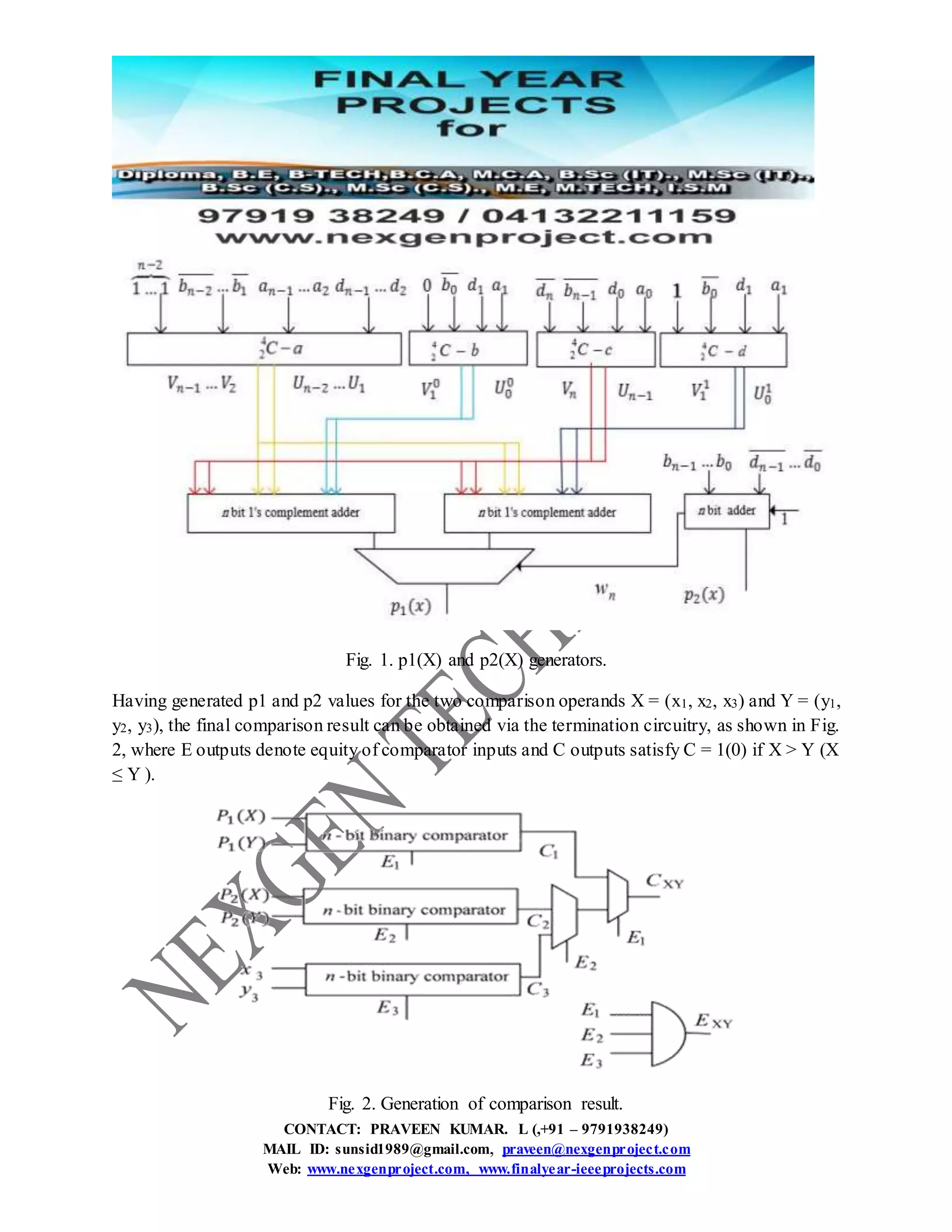 Low Power Cost Rns Comparison Via Partitioning The Dynamic Range Pdf