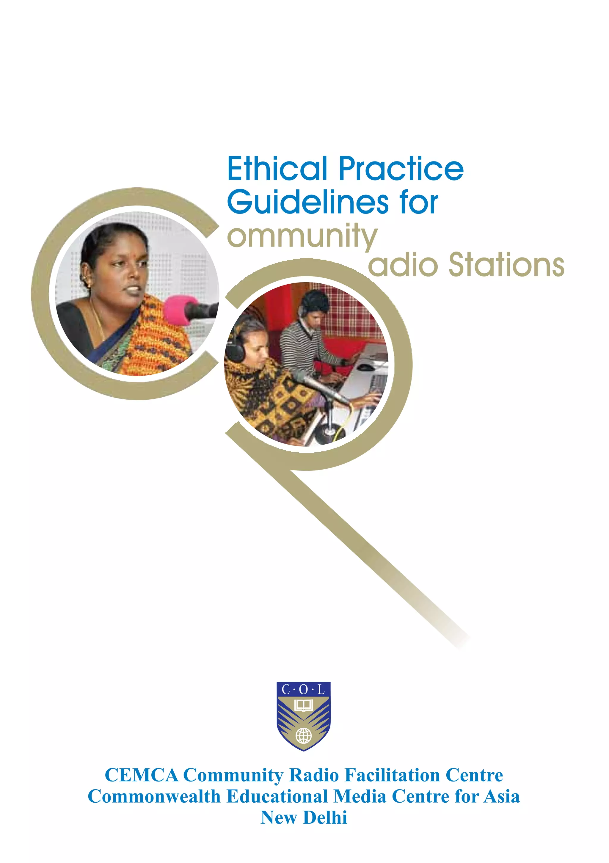 Ethical Practice Guidelines for Community Radio Stations | PDF
