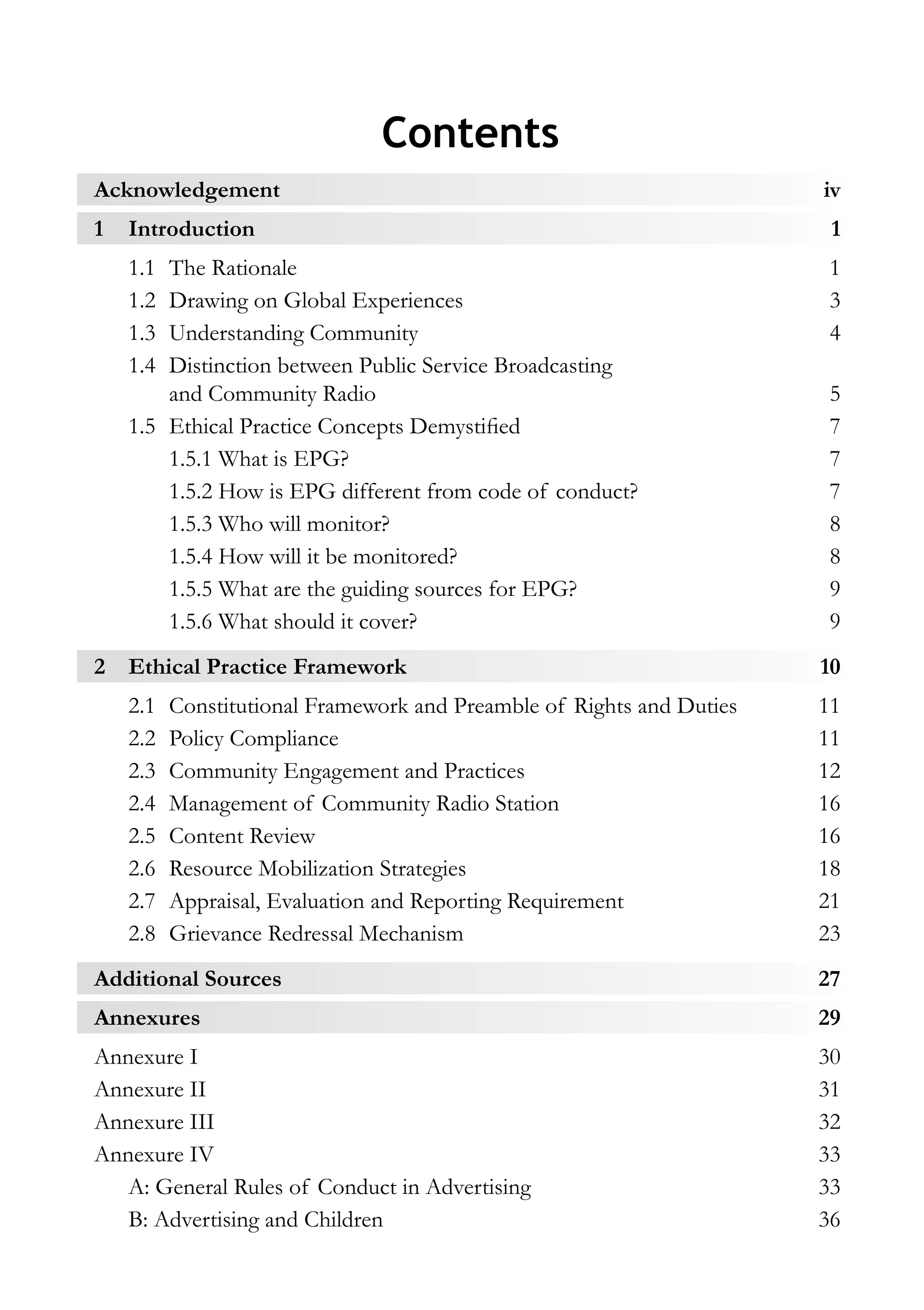 Ethical Practice Guidelines for Community Radio Stations | PDF