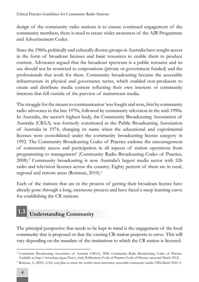 Ethical Practice Guidelines for Community Radio Stations | PDF
