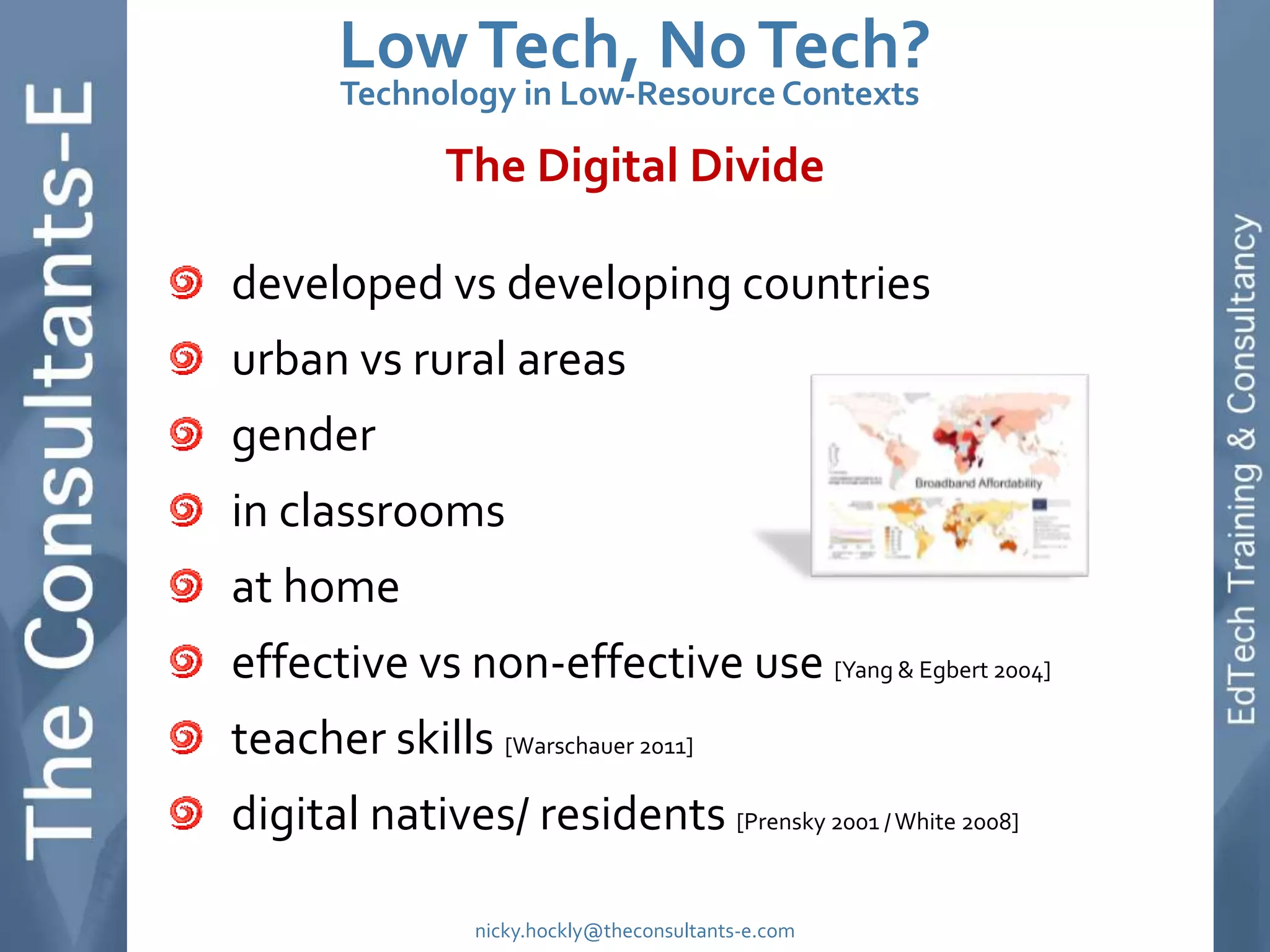 No tech, low tech? Teaching and technology in low resource ELT contexts ...