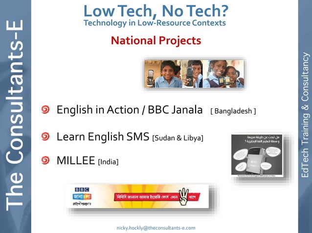 No tech, low tech? Teaching and technology in low resource ELT contexts ...