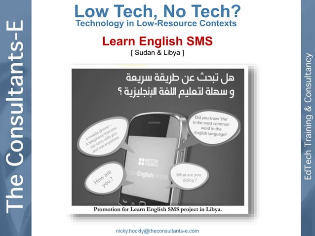 No tech, low tech? Teaching and technology in low resource ELT contexts ...