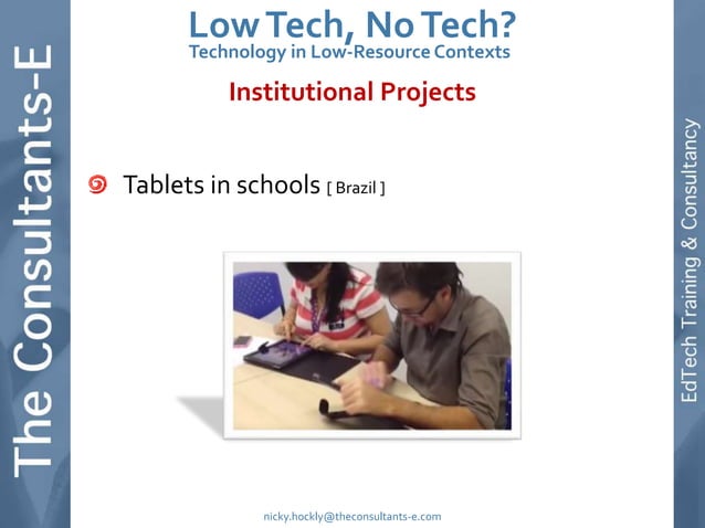 No tech, low tech? Teaching and technology in low resource ELT contexts ...