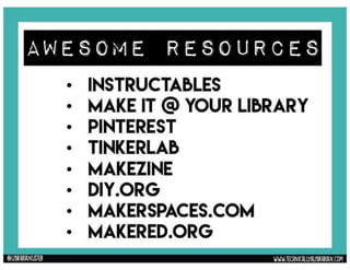 Low-Tech, No-Tech Makerspaces | PPTX
