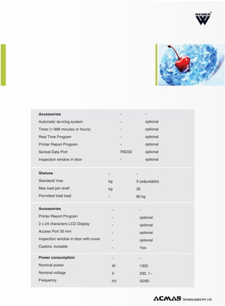 Low temperature-deep-freezer | PDF