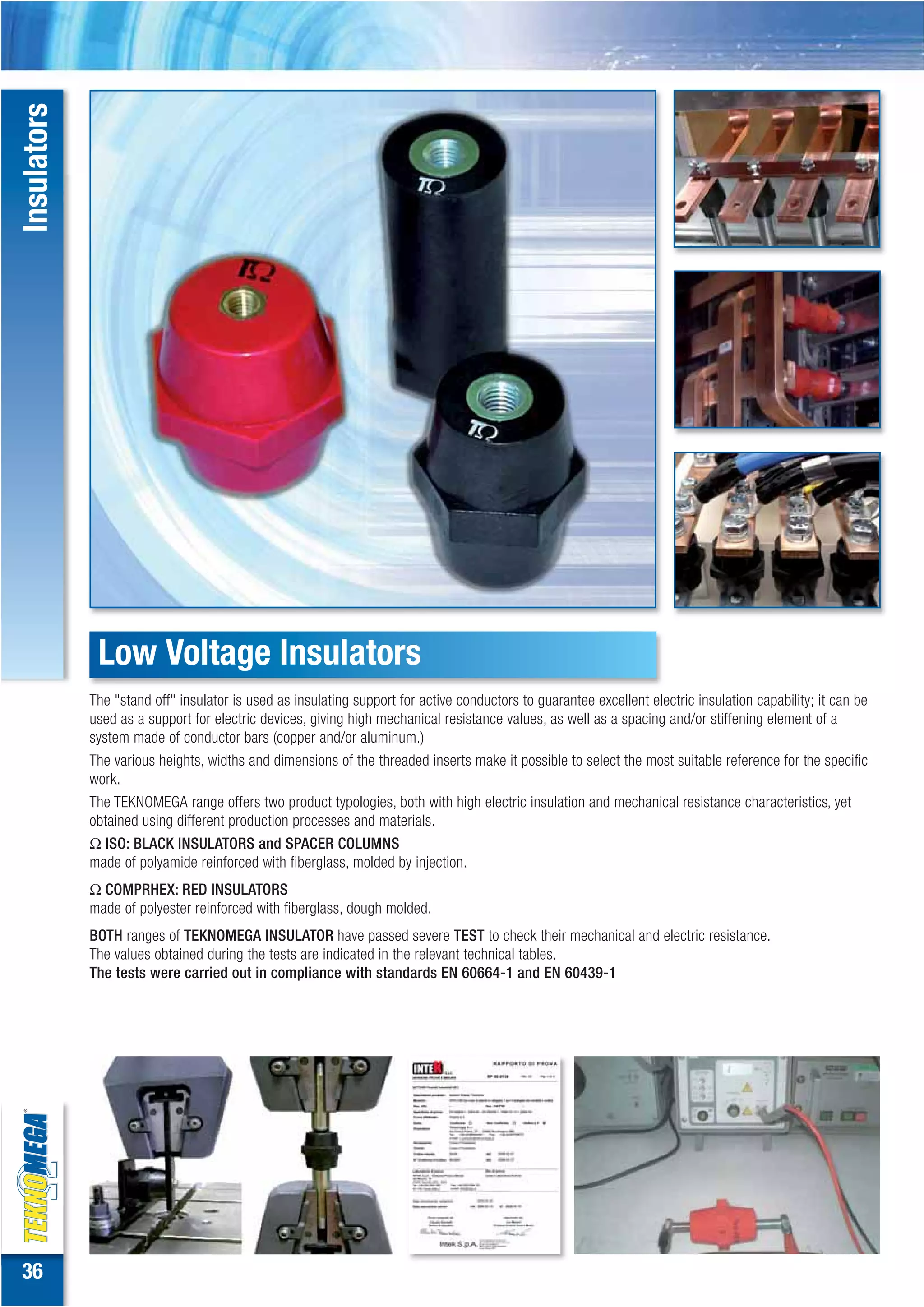 Low voltage-insulators-spacing-columns | PDF